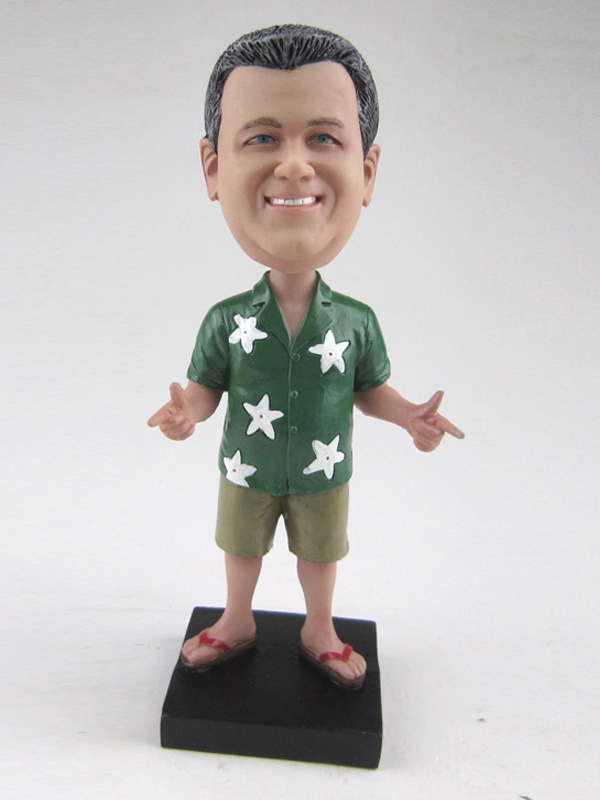 Male bobblehead pointing fingers 4400 | Custom Bobbleheads & Group ...
